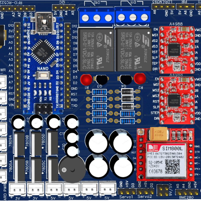 Multi-purpose PCB for Arduino Nano – Perfect for IoT Projects