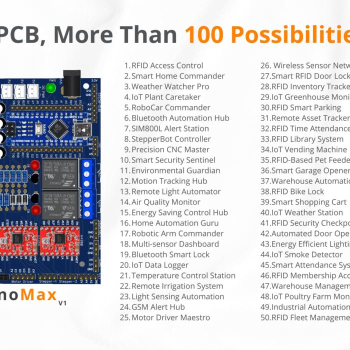 Multi-purpose PCB for Arduino Nano – Perfect for IoT Projects