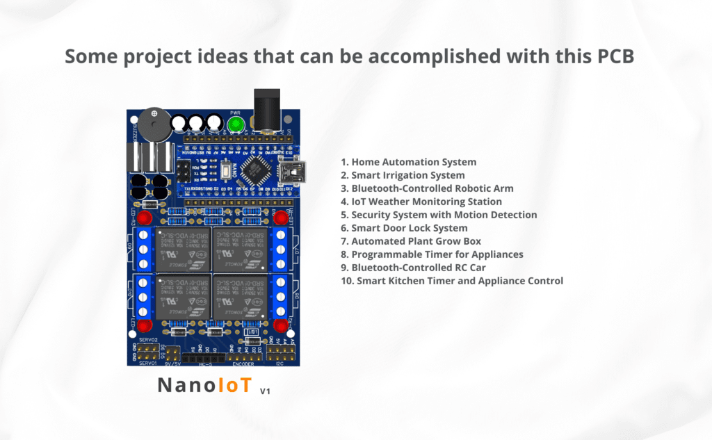 4-Channel Relay Board for Arduino Nano (Bluetooth)